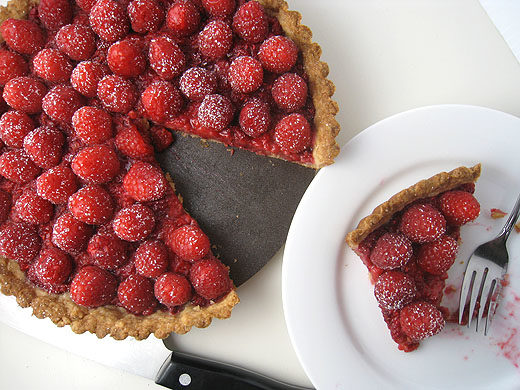 Lottie + Doof » Raspberry Tart with Coconut Crust