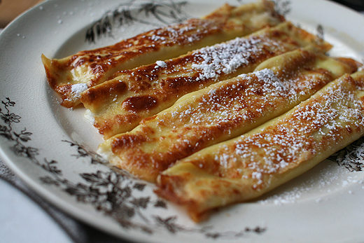 Lottie + Doof » Caramelized Crepes Filled with Fresh Cheese