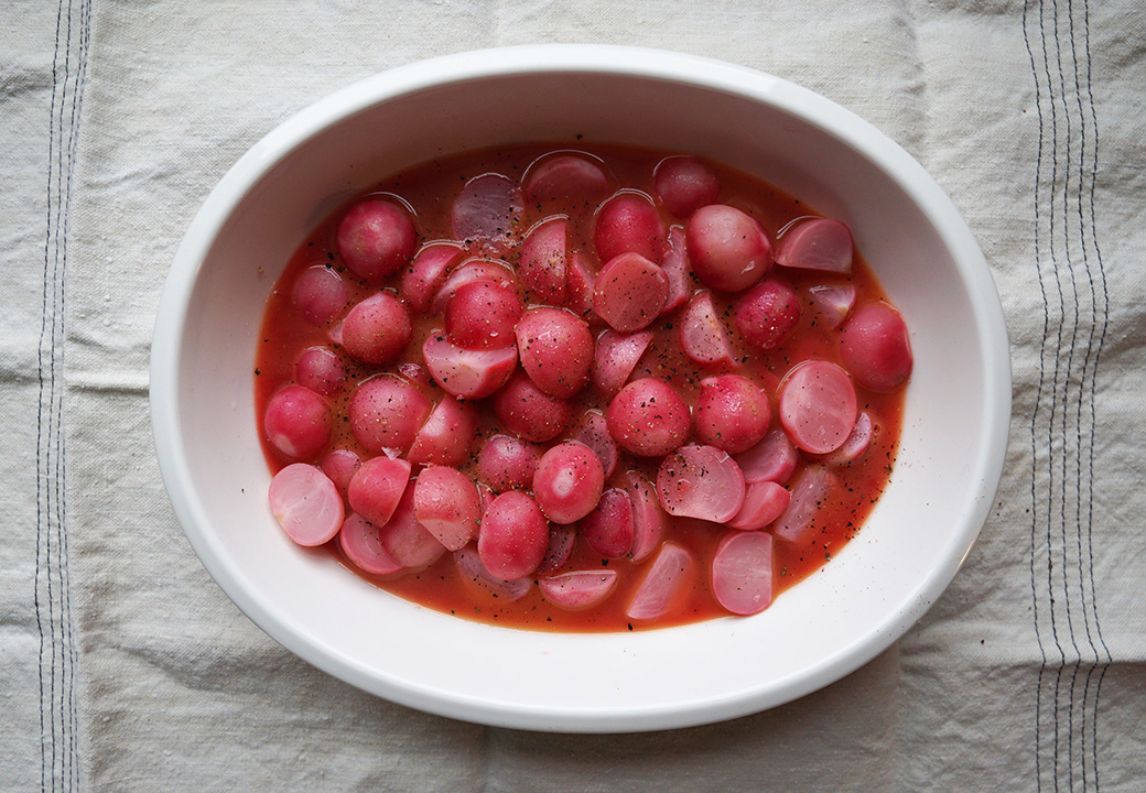 Lottie + Doof » Poached Radishes